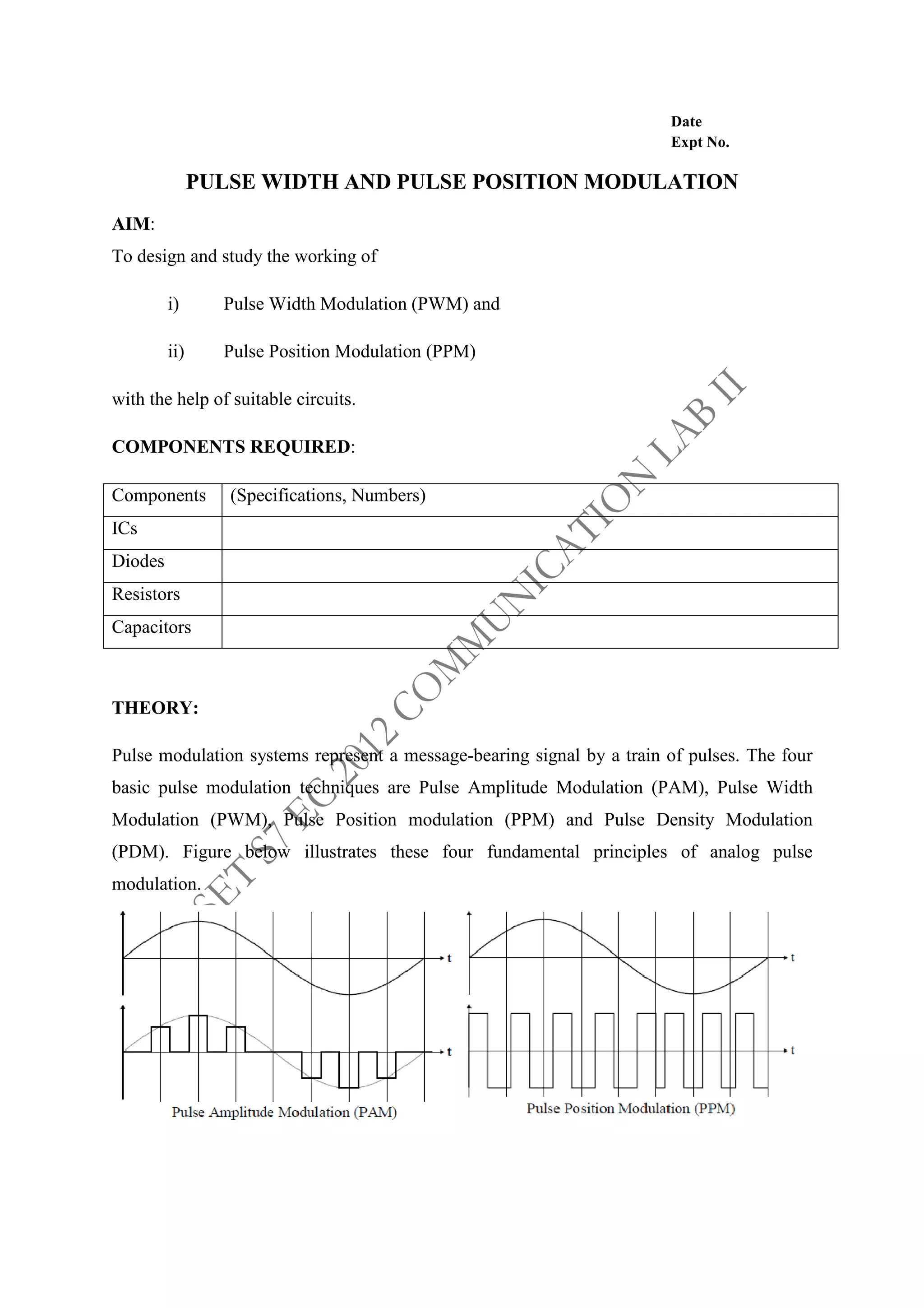 Pwm ppm no1 | PDF