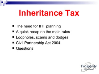 Inheritance Tax Presentation | PPT