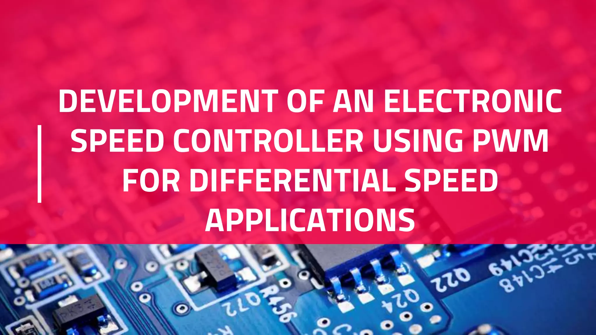 pwm for speed control | PPTX