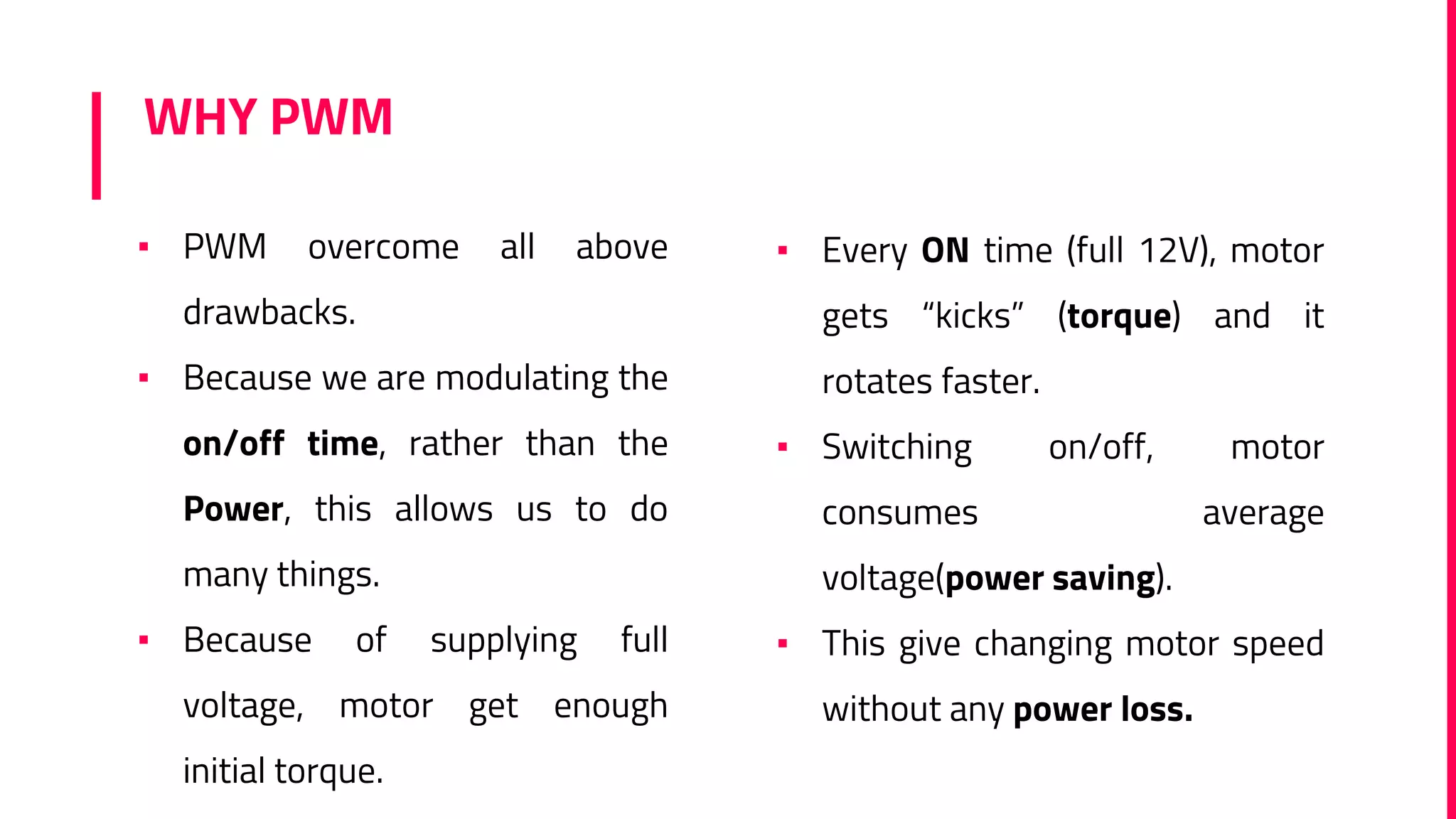 pwm for speed control | PPTX