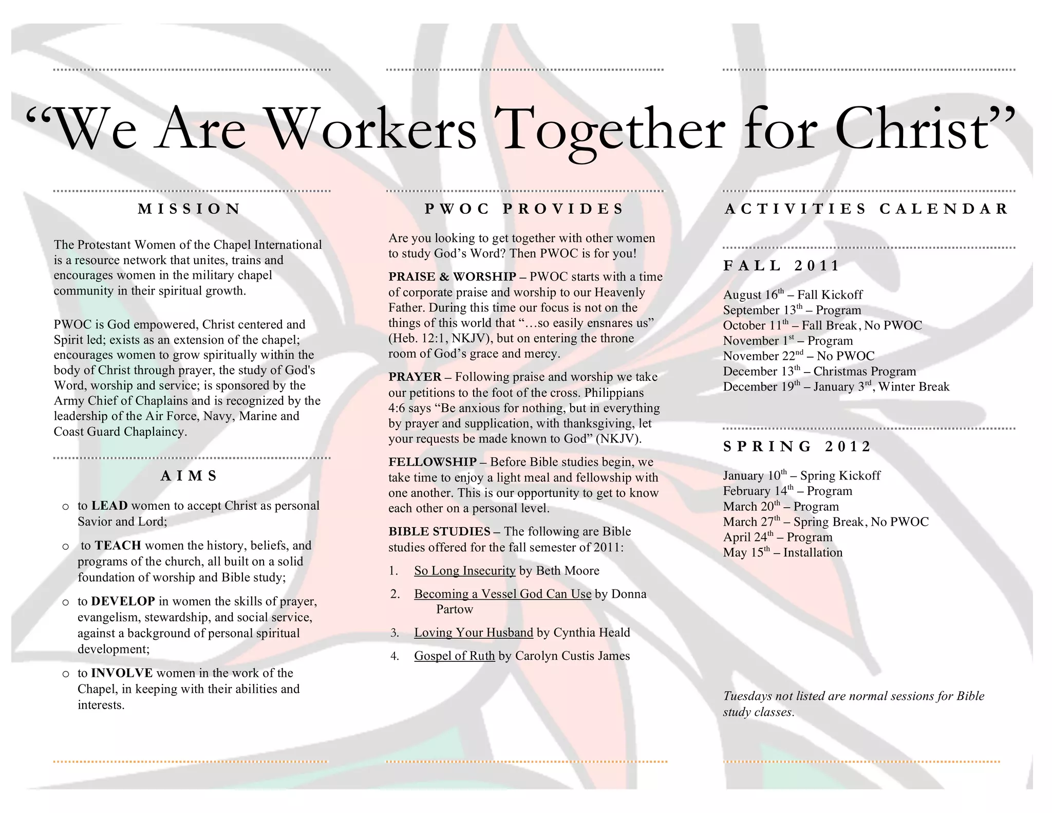 Pwoc brochure 1 | PDF