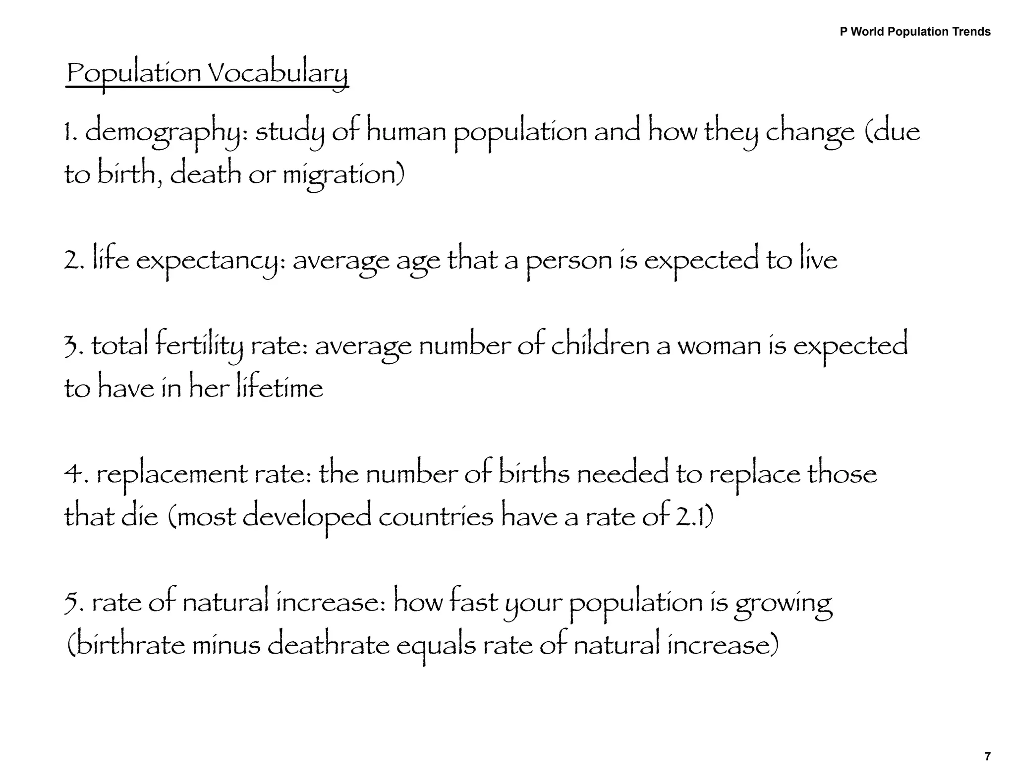 P World Population Trends | PDF