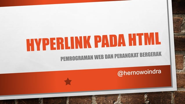 Materi ajar PWPB kelas XI RPL - Hyperlink pada HTML | PDF