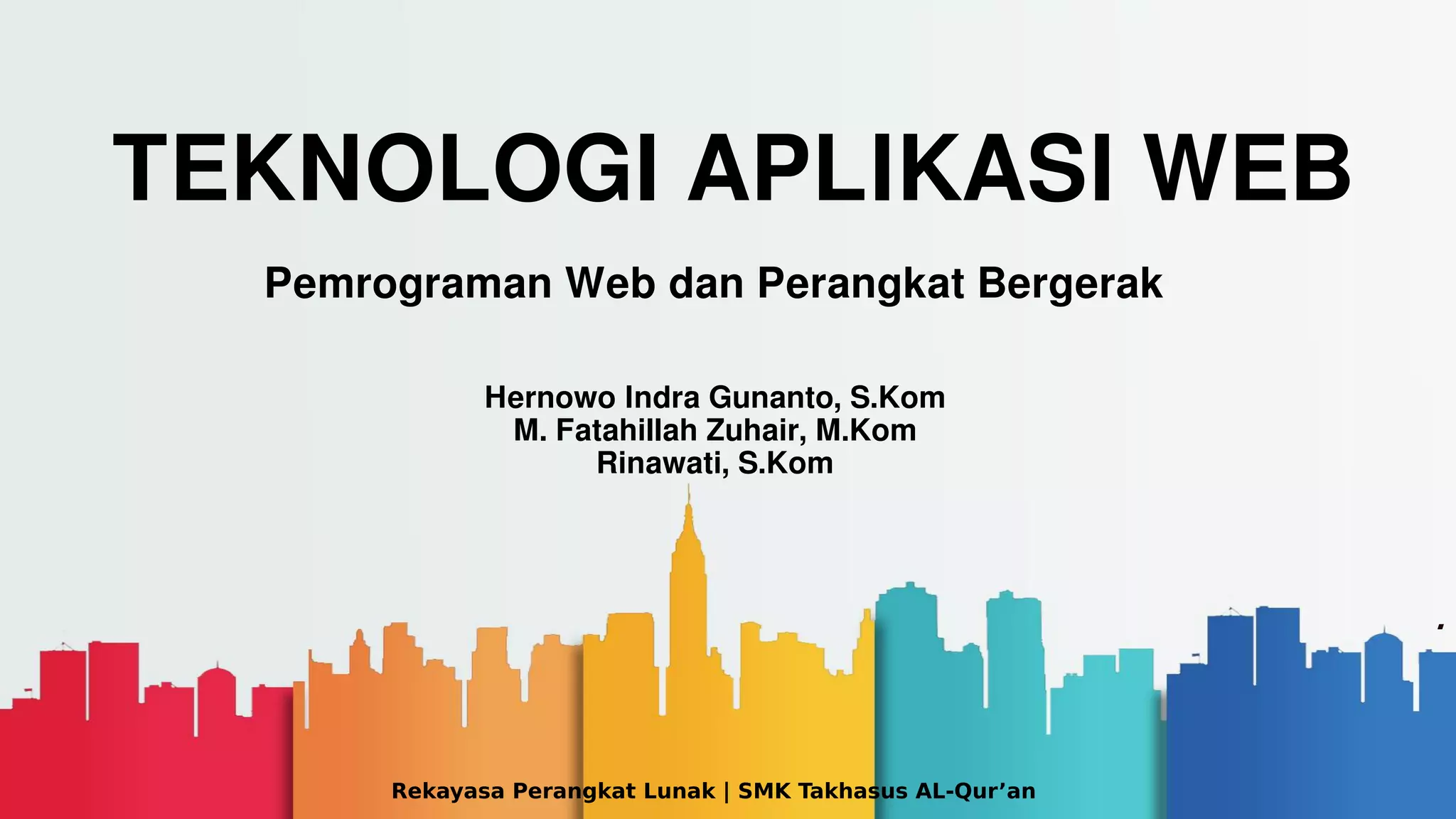 Materi PWPB XI - teknologi aplikasi web | PDF
