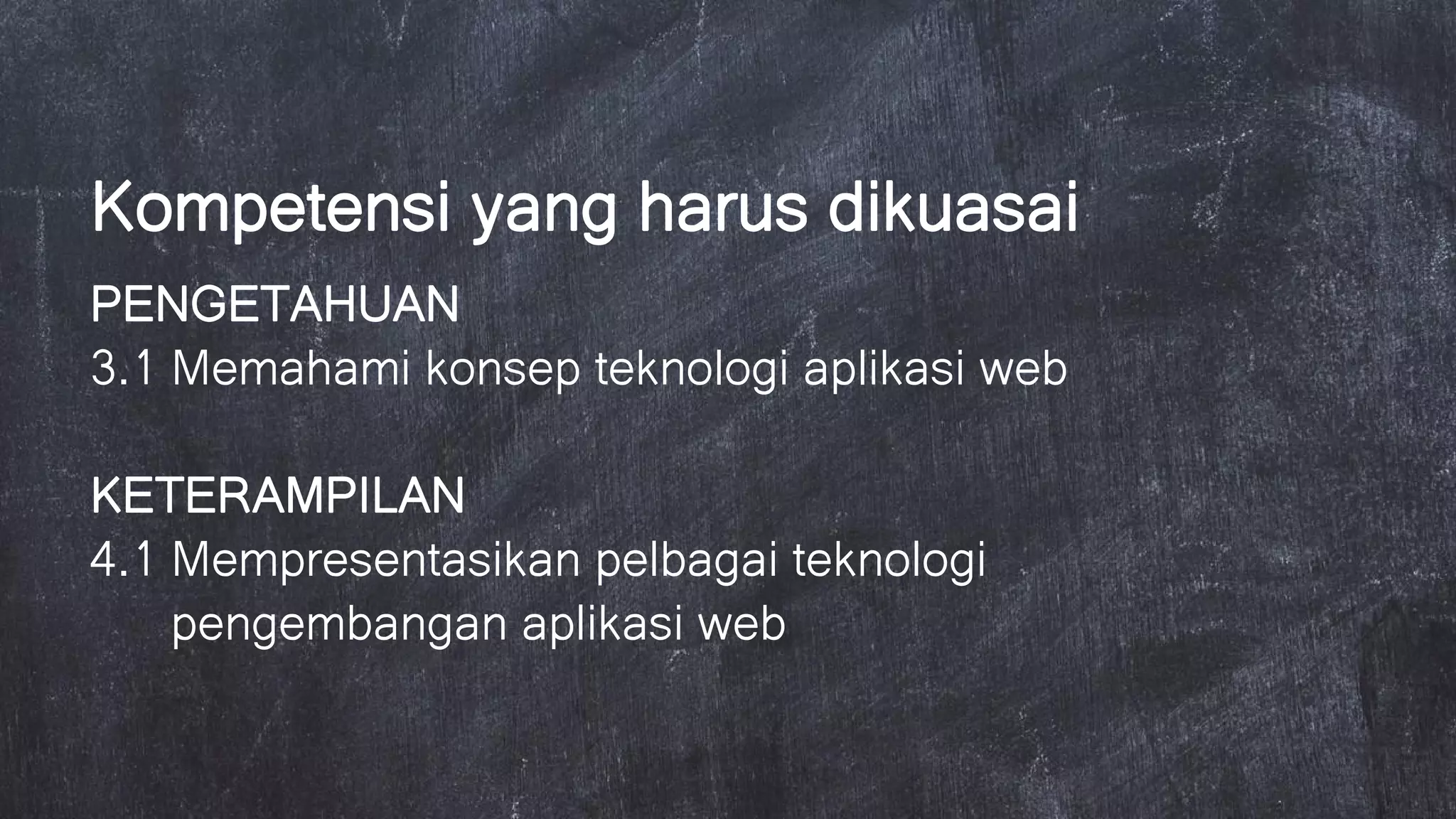 Materi PWPB XI - teknologi aplikasi web | PDF