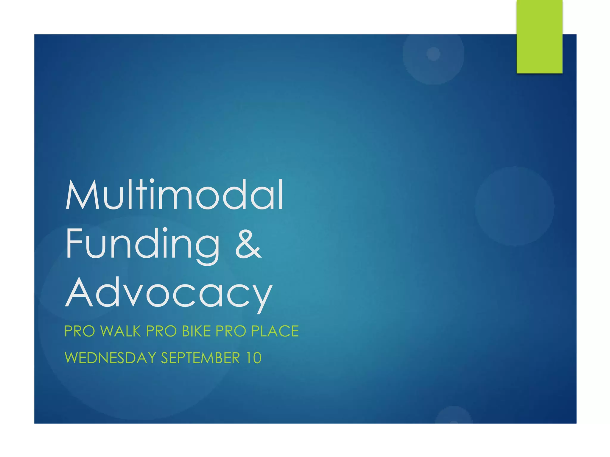 Stronger Together: Multimodal Funding and Advocacy | PDF