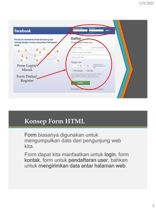 Pemrograman Web & Perangkat Bergerak - materi Form | PDF