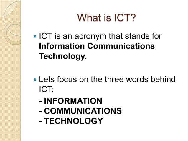 Computers as Information and Communication Technology | PPT