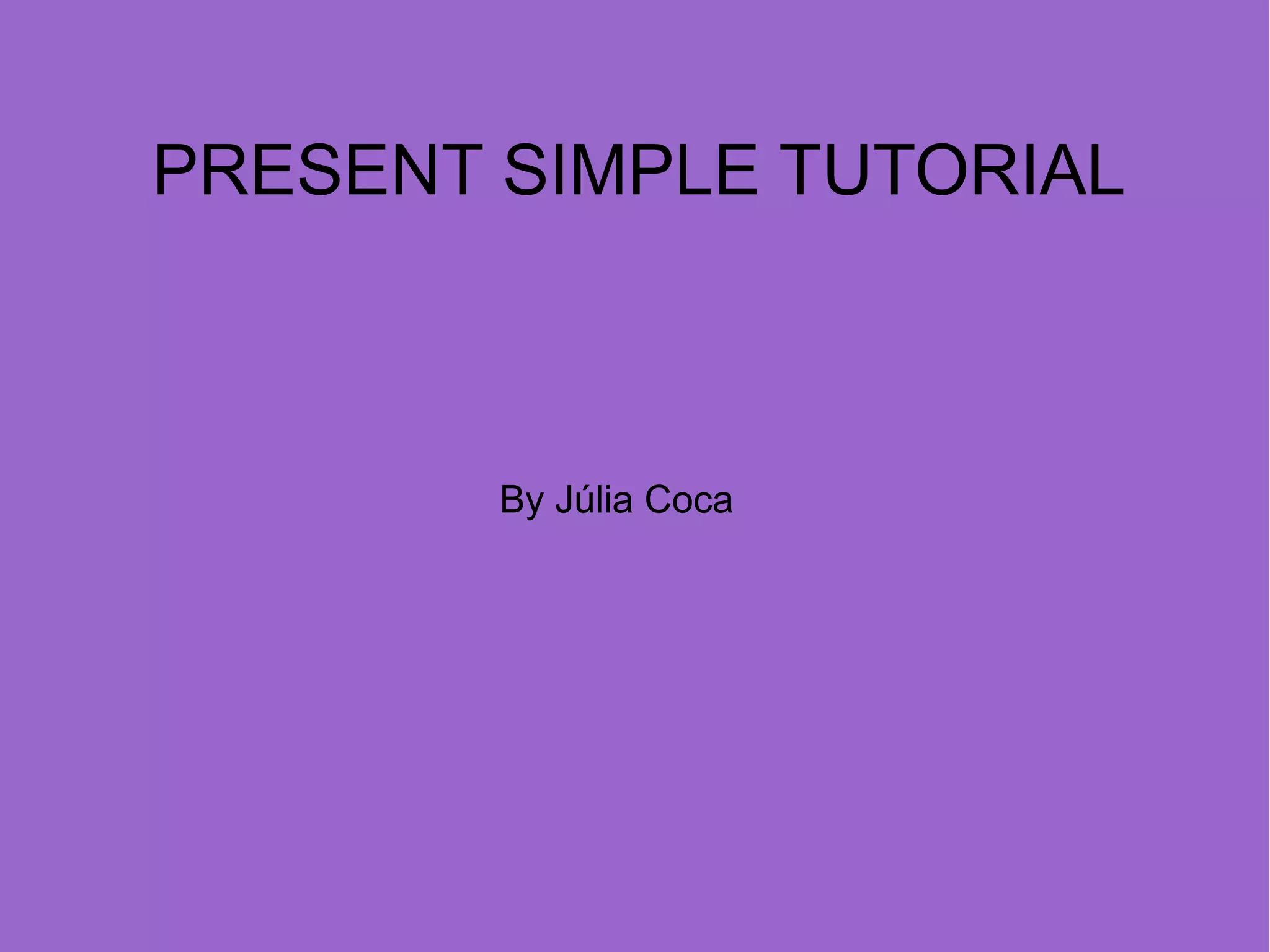 Pwp present simple | PPT