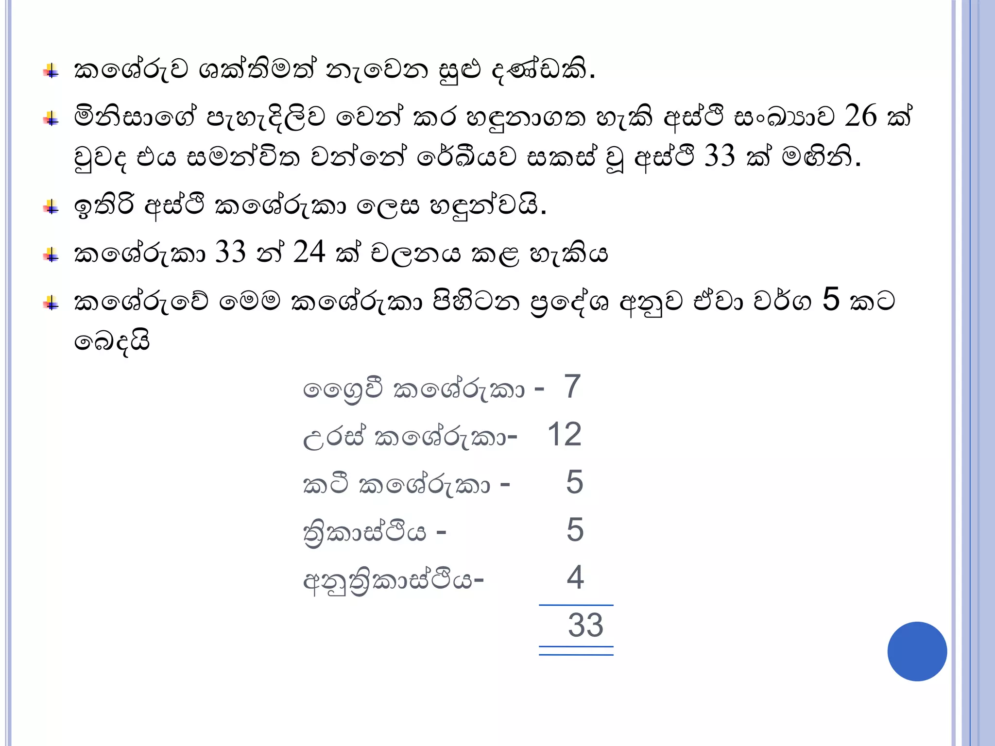 Minis Kasheruwa - Human Back Bone - Sinhala Lesson | PPT