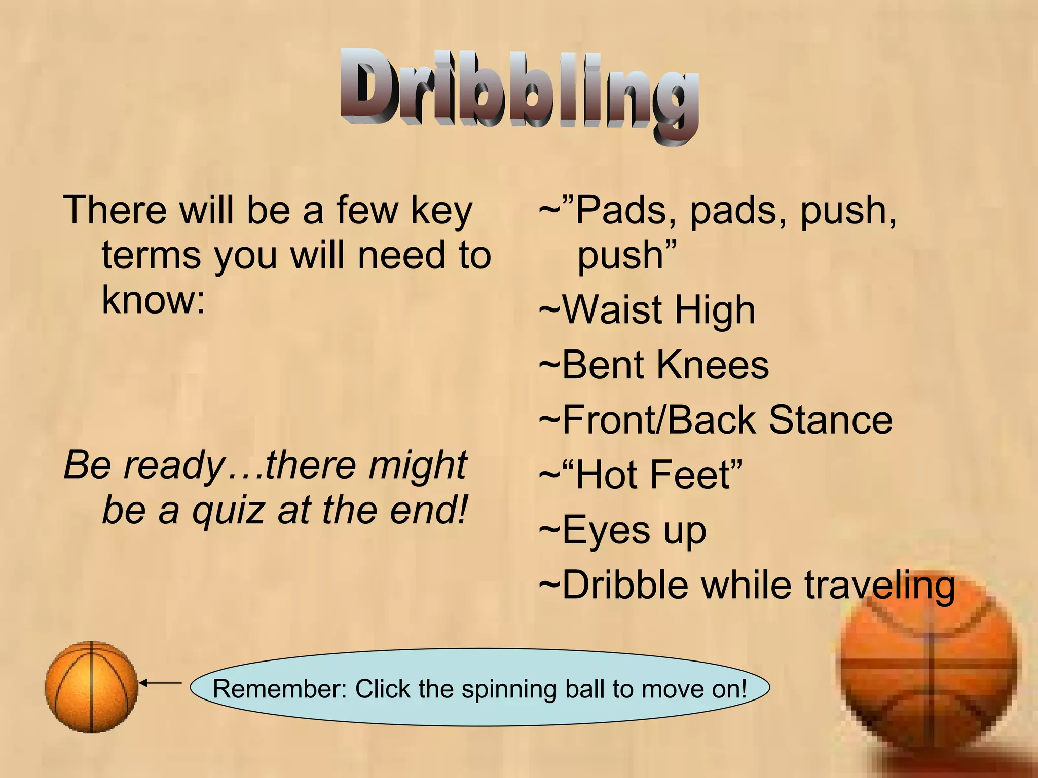 .Pwpt.bball dribbling | PPT