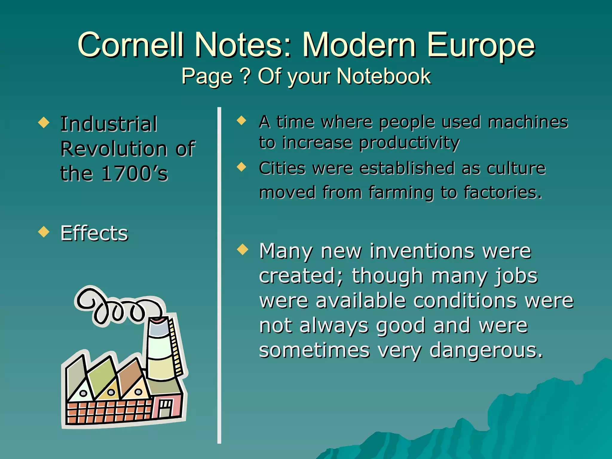 Industrial Revolution 7th Grade | PPT