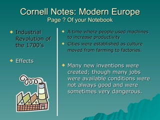 Industrial Revolution 7th Grade | PPT