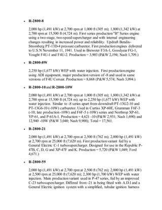 P&w r2800 piston engine | DOCX