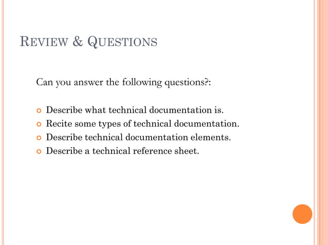 Writing Technical Documents | PPT