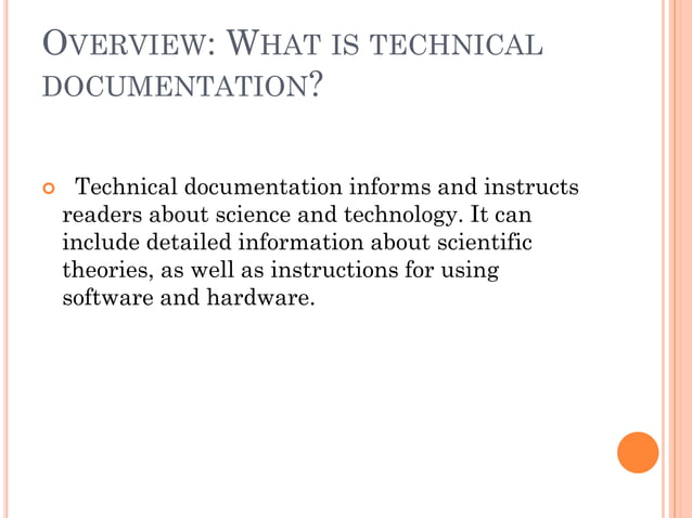 Writing Technical Documents | PPT
