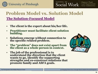 Engaging Clients from a Strength-Based, Solution-Focused Perspective | PPT