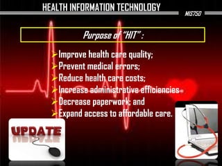 Group Assignment: HEALTH INFORMATION TECHNOLOGY | PPTX