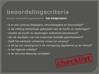 profielwerkstuk | PPT