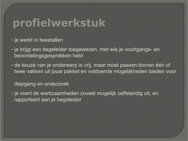 profielwerkstuk | PPT | Educational Assessment | Education