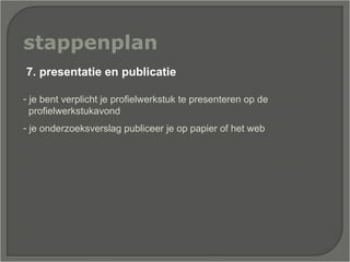 profielwerkstuk | PPT | Educational Assessment | Education