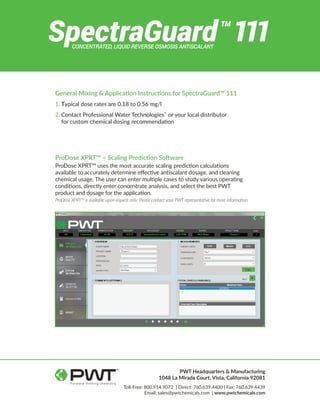 Pwt spectra guard-111-tds | PDF