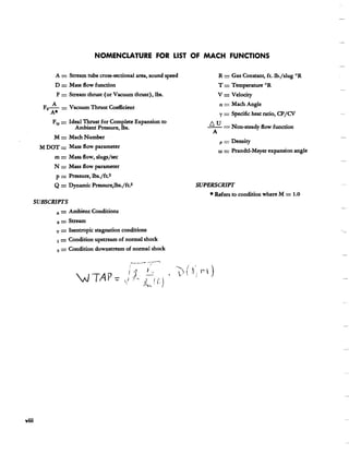P&w tables of compressible flow functions | PDF