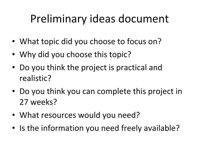 Project work introduction for NIE QKS520 | PPT