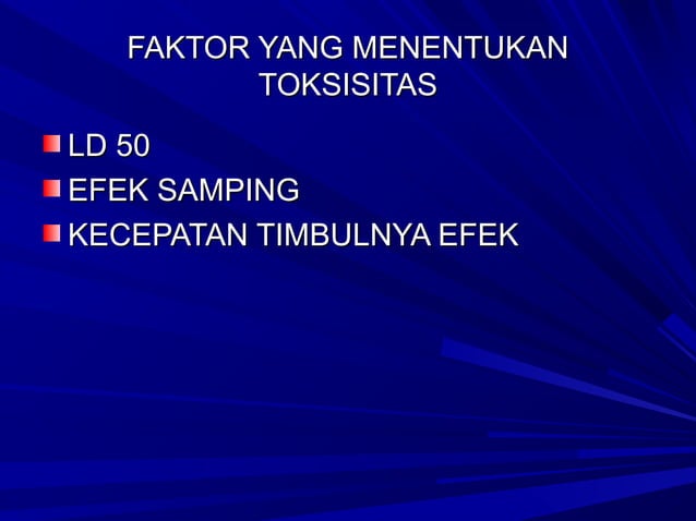 TOKSIKOLOGI OBAT | PPT | Pharmaceutical Drugs | Medical Health