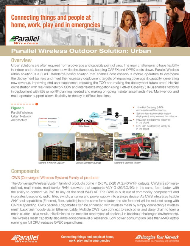 Parallel Wireless Urban Coverage Solution Overview | PDF | Internet of Things | Internet