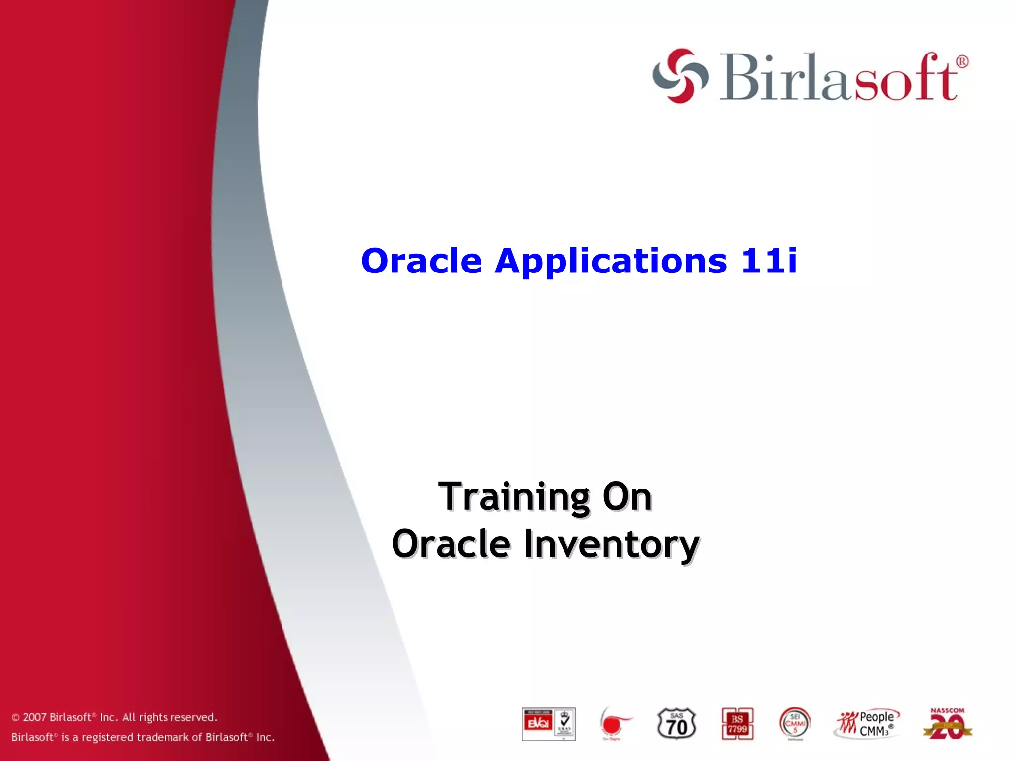 Oracle inventory EBS R11 | PDF