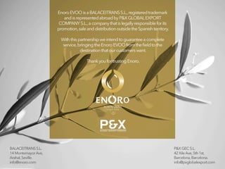 Enoro EVOO - P&X GLOBAL EXPORT | PDF