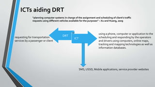 Possible impacts of ICT based demand-responsive public transportation ...