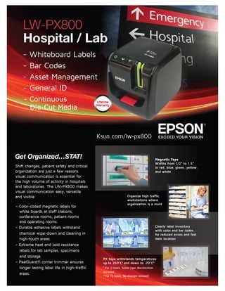 EPSON LW-PX800 Thermal Transfer Printer | PDF