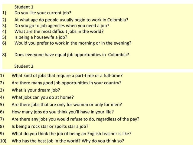 Jobs- ESL- vocabulary and tips for interviews. | PPTX | Resume Writing ...