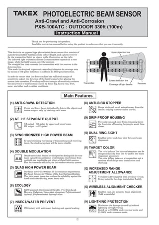 Takex PXB-100ATC Instruction Manual | PDF