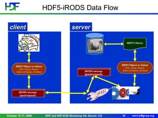 HDF5 iRODS | PPT | Databases | Computer Software and Applications