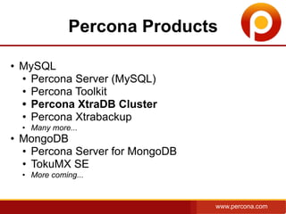 Percona XtraDB Cluster - Small Presentation | PPT