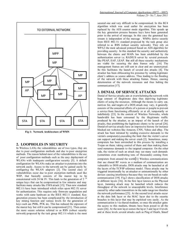 Wireless Deauth and Disassociation Attacks explained | PDF