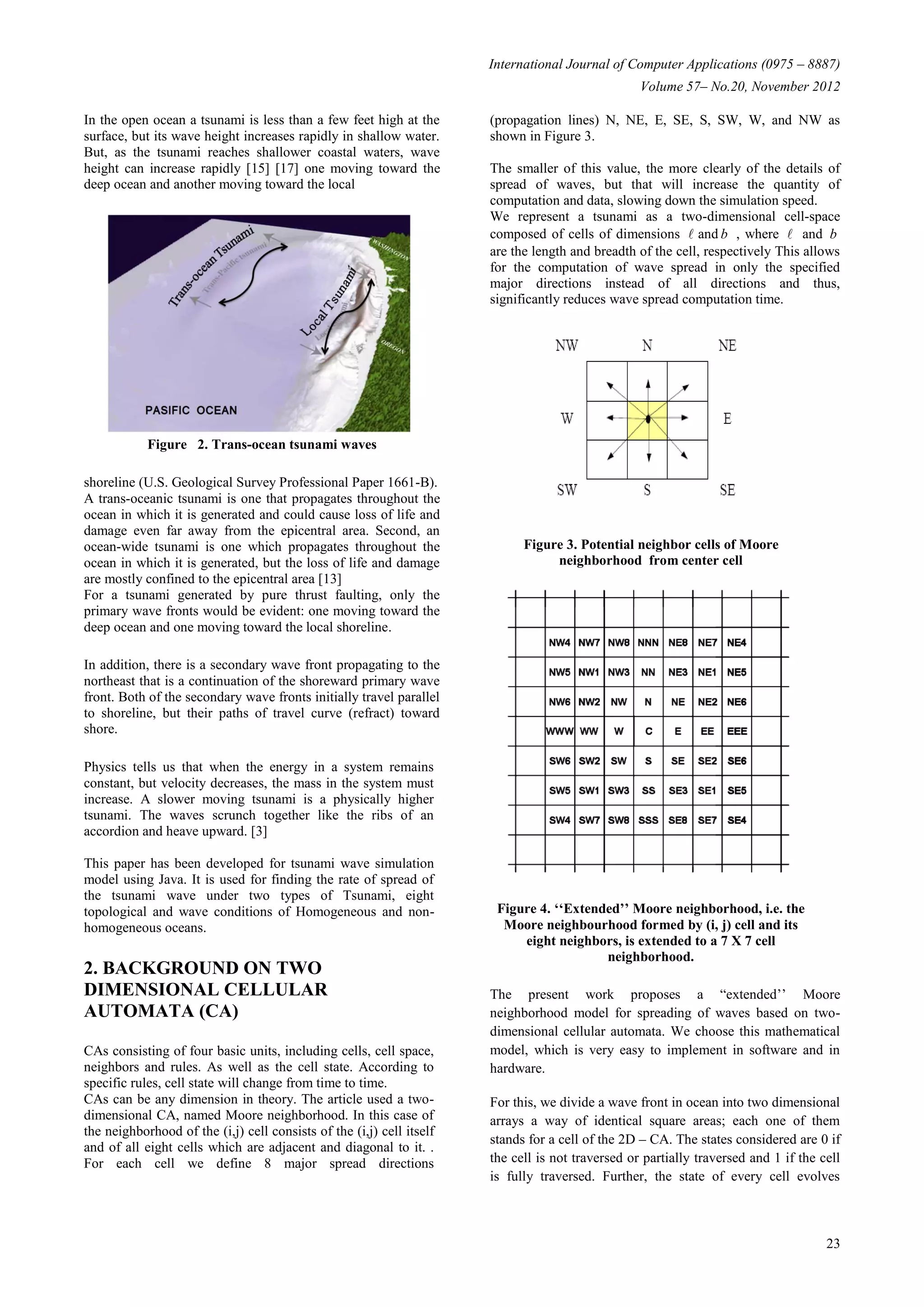 Tsunami Wave Propagation Models Based On Two Dimensional Cellular Automata Pdf
