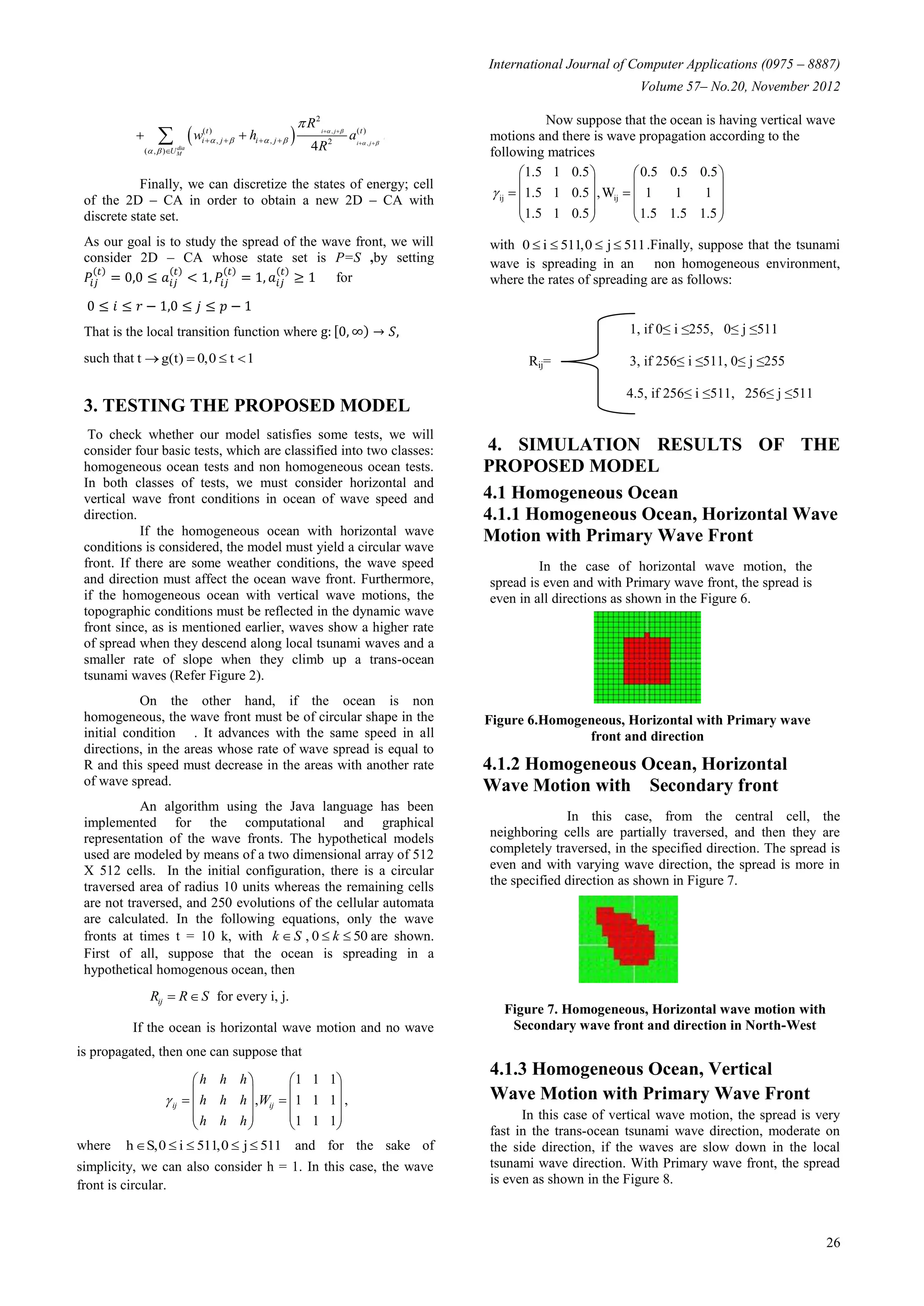 Tsunami Wave Propagation Models Based On Two Dimensional Cellular Automata Pdf