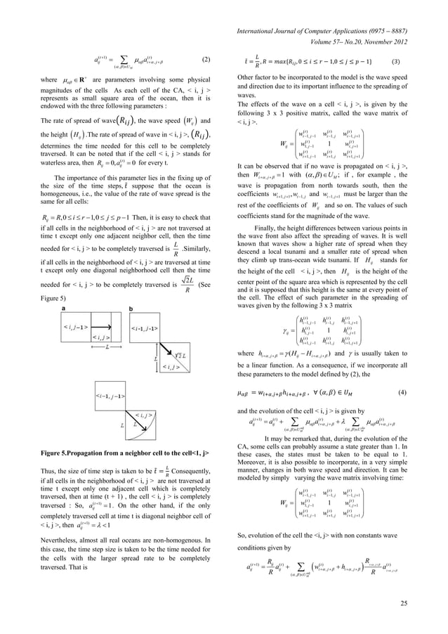 Tsunami Wave Propagation Models based on Two-Dimensional Cellular Automata | PDF