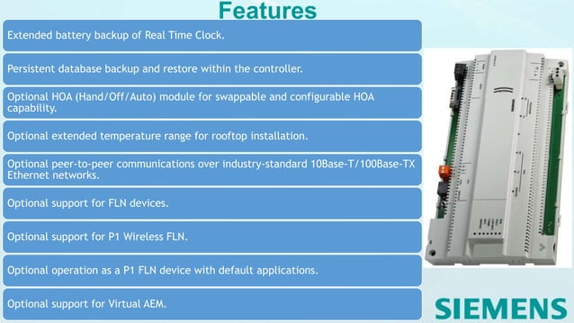 Siemens PXC Controller Series Part-1 | PPT