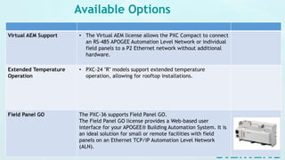 Siemens PXC Controller Series Part-1 | PPT