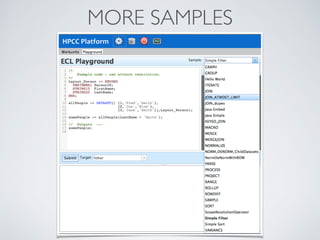 Meetup - Exabyte Big Data - HPCC Systems - SQL to ECL | PDF