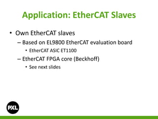 EtherCAT @ Hogeschool PXL (PXL-TECH) | PPTX