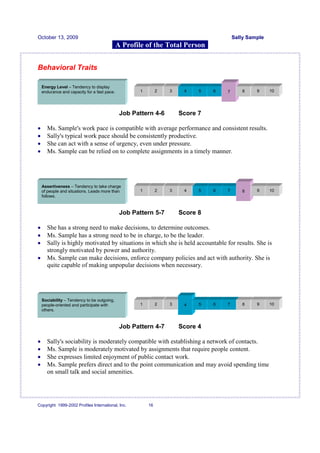 Pxt Coaching Sample Report | PDF