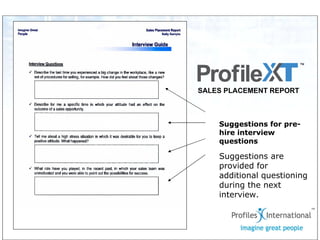 Profile XT-Sales Employee Assessment | PPT