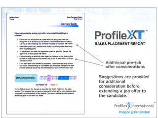 Profile XT-Sales Employee Assessment | PPT