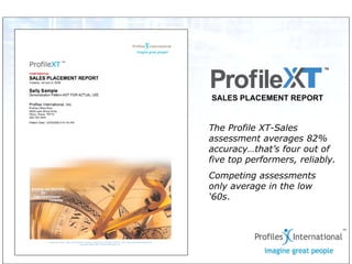 Profile XT-Sales Employee Assessment | PPT